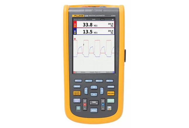 Fluke 123B Industrial ScopeMeter Hand-Held Oscilloscope, 20 MHz ...